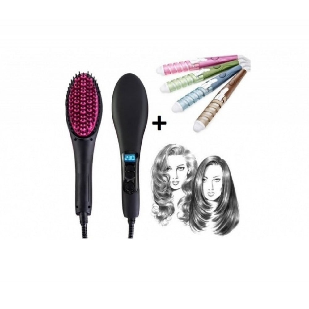Set: Perie de indreptat parul Simply Straight Artifact + Ondulator pen ...