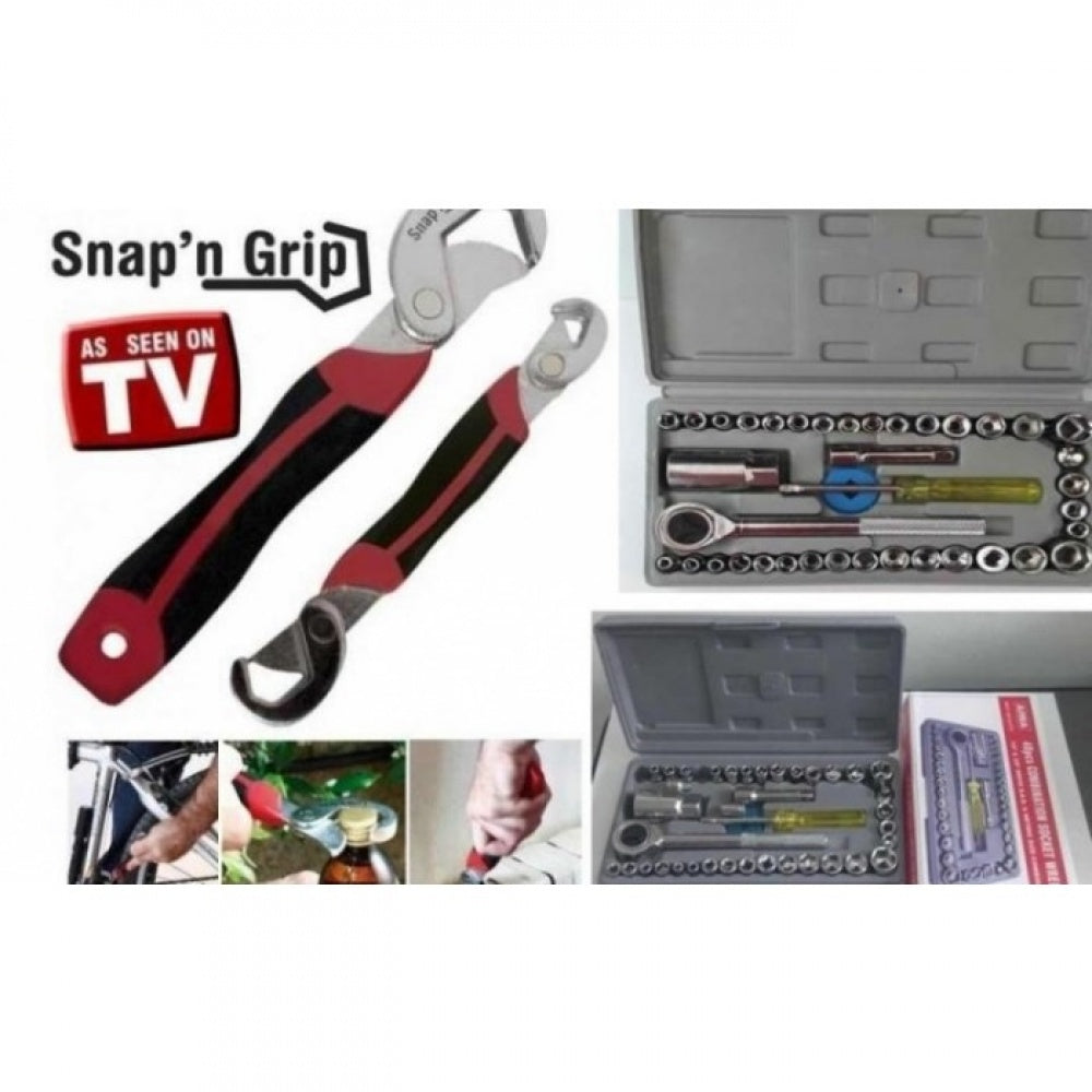 Trusa 40 chei tubulare + Set 2 chei universale Snap Grip– Maximdiscount.ro